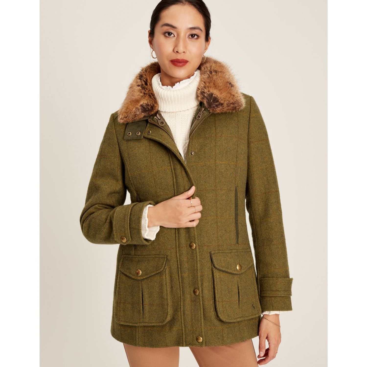 Joules Fieldcoat Luxe Tweed Jacket With Removable Gilet 222691