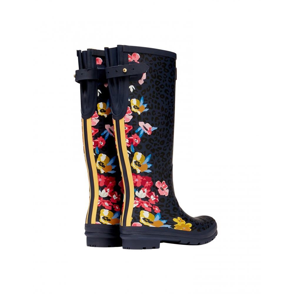 Joules Printed Wellies with Adjustable Gusset 214784