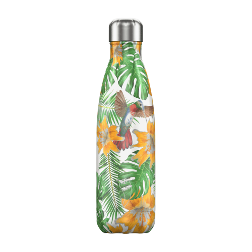 Chilly's Bottles Tropical Flower Flask 500ML CB04TFLOW