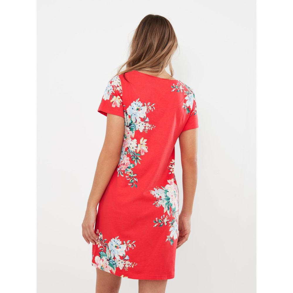 Joules Riviera Printed Jersey Short Sleeve Dress 216760