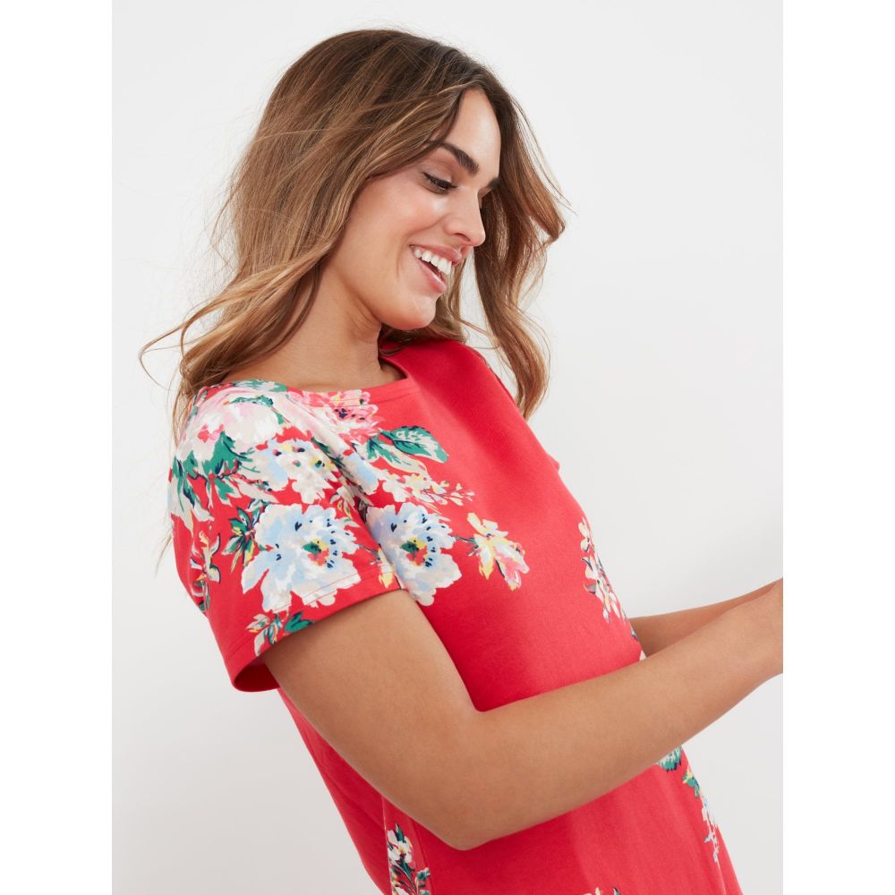 Joules Riviera Printed Jersey Short Sleeve Dress 216760