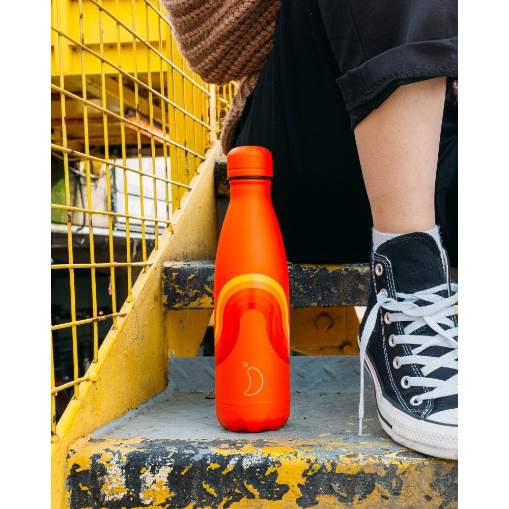 Chilly's Bottle Retro 500ml Wave Bottle B500RSORG