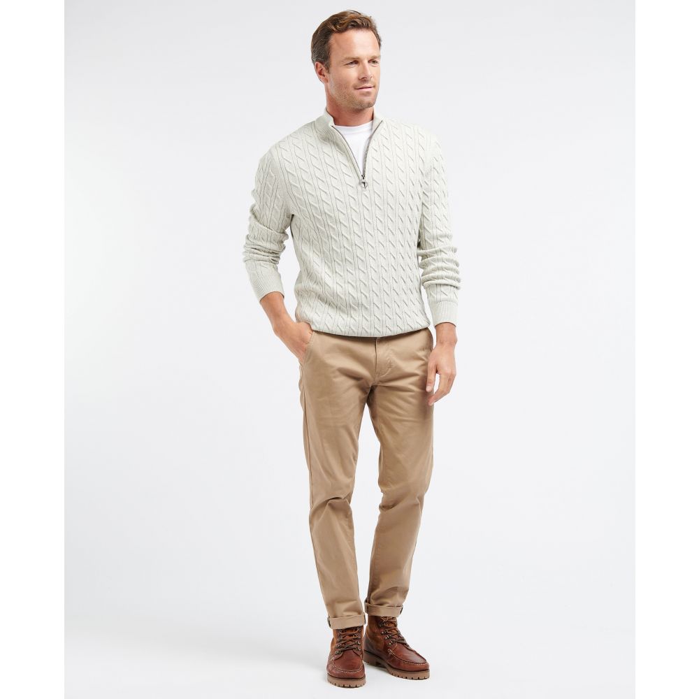 Barbour Cable Knit Half Zip Jumper | Country Edit
