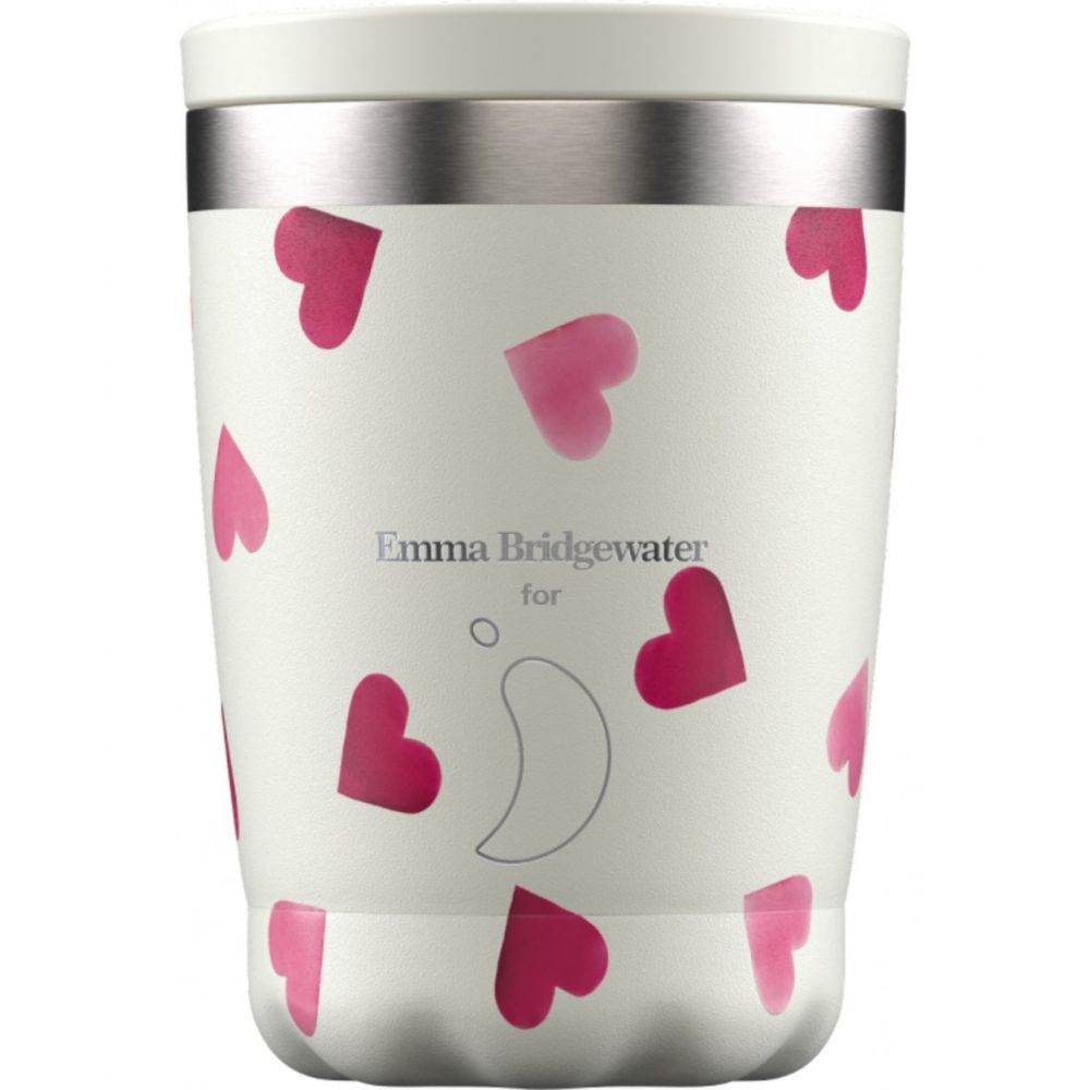 Chillys Emma Bridgewater Hearts 340ml Coffee Cup C340EBHRT