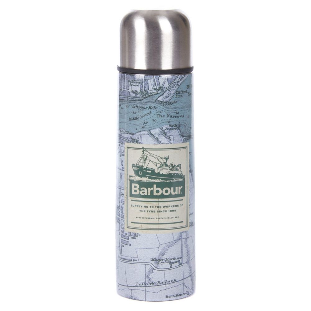 Barbour Archive Map Insulated Flask | Country Edit