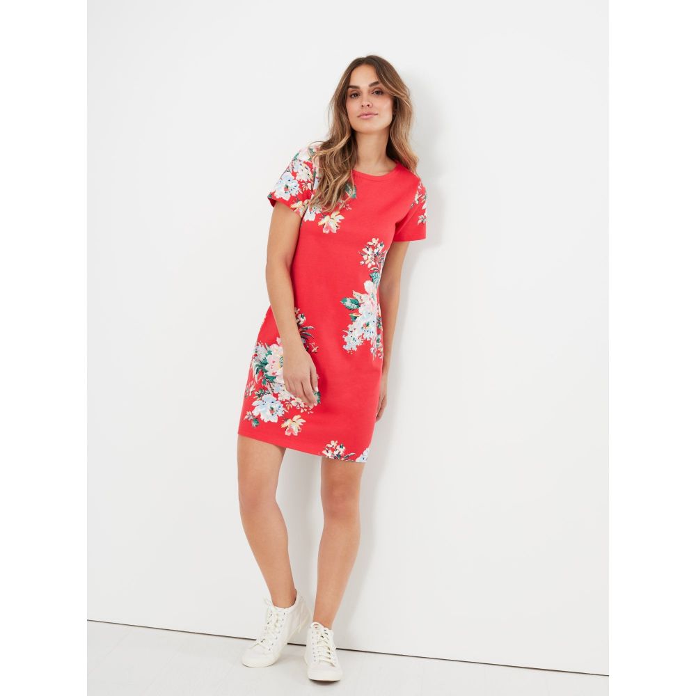 Joules Riviera Printed Jersey Short Sleeve Dress 216760